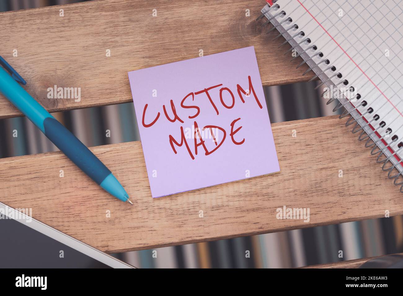 Conceptual display Custom Made. Business concept personalized object ... Conceptual display Custom Made. Business concept personalized object ...