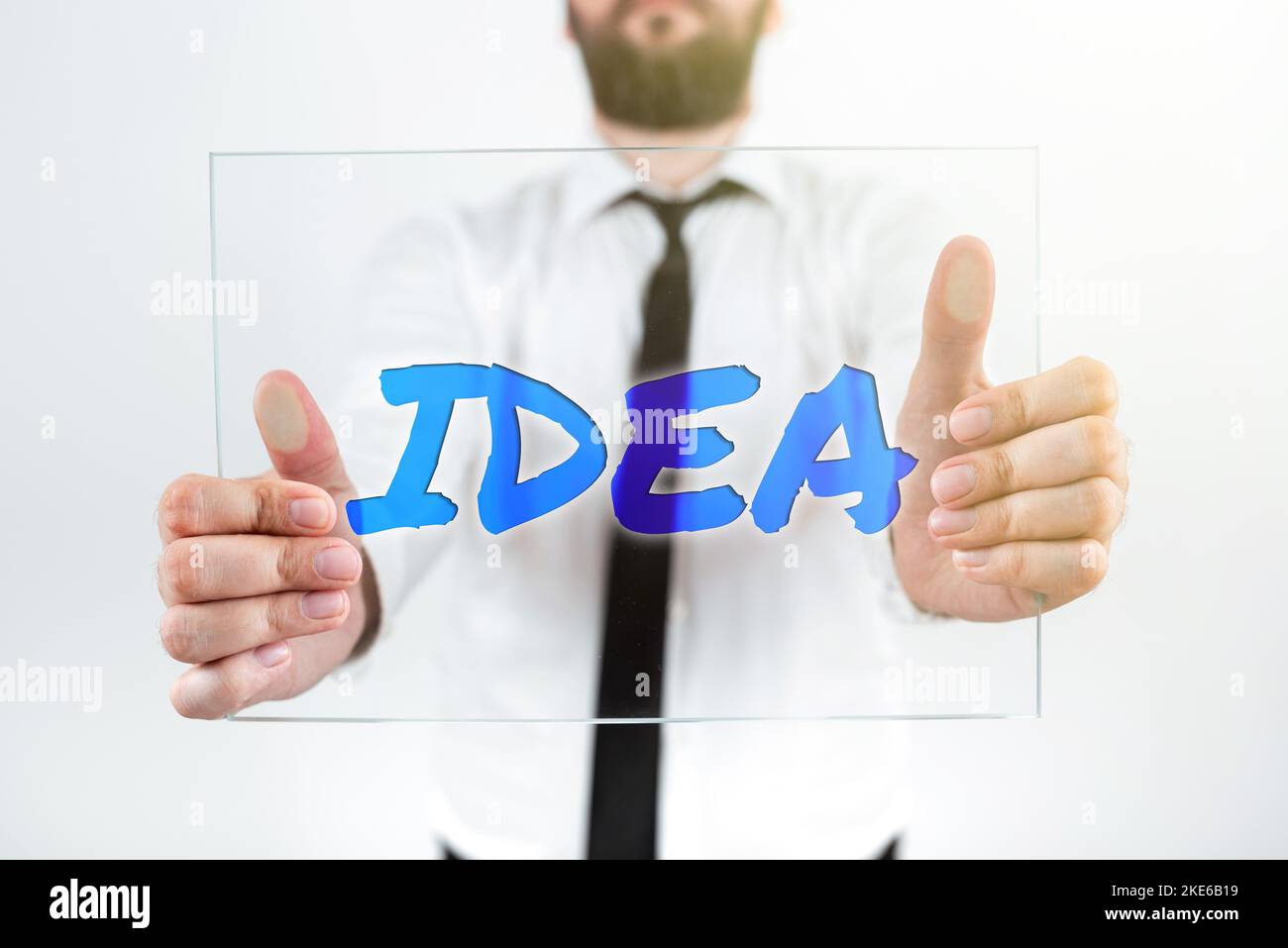 Inspiration showing sign Idea. Business idea impression that tries to ...