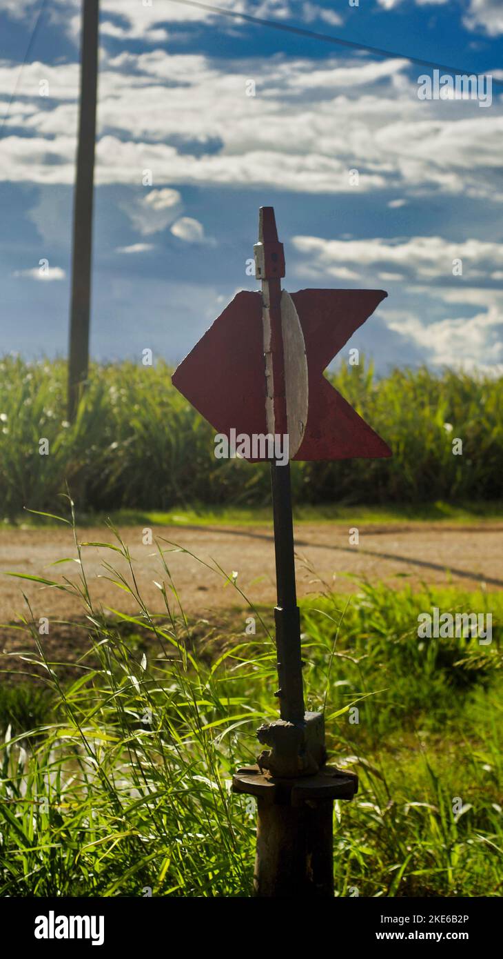 Signaling of the sugar cane train Stock Photo - Alamy Signaling of the sugar cane train Stock Photo - Alamy