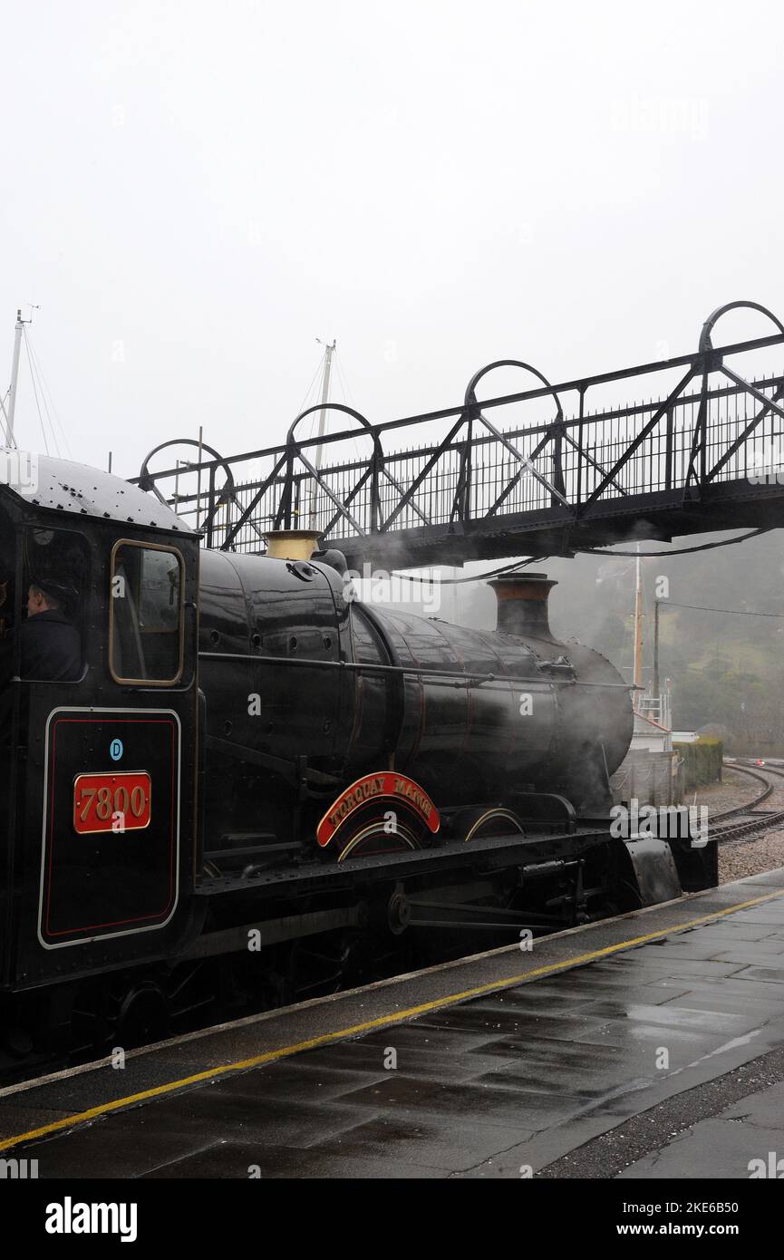 "Lydham Manor" (running as class pioneer 7800 "Torquay Manor") at ...