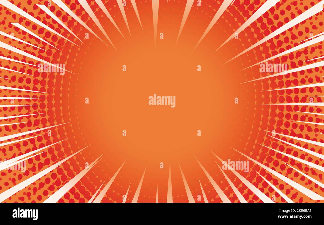 Orange comic background Retro vector Stock Vector Image & Art - Alamy