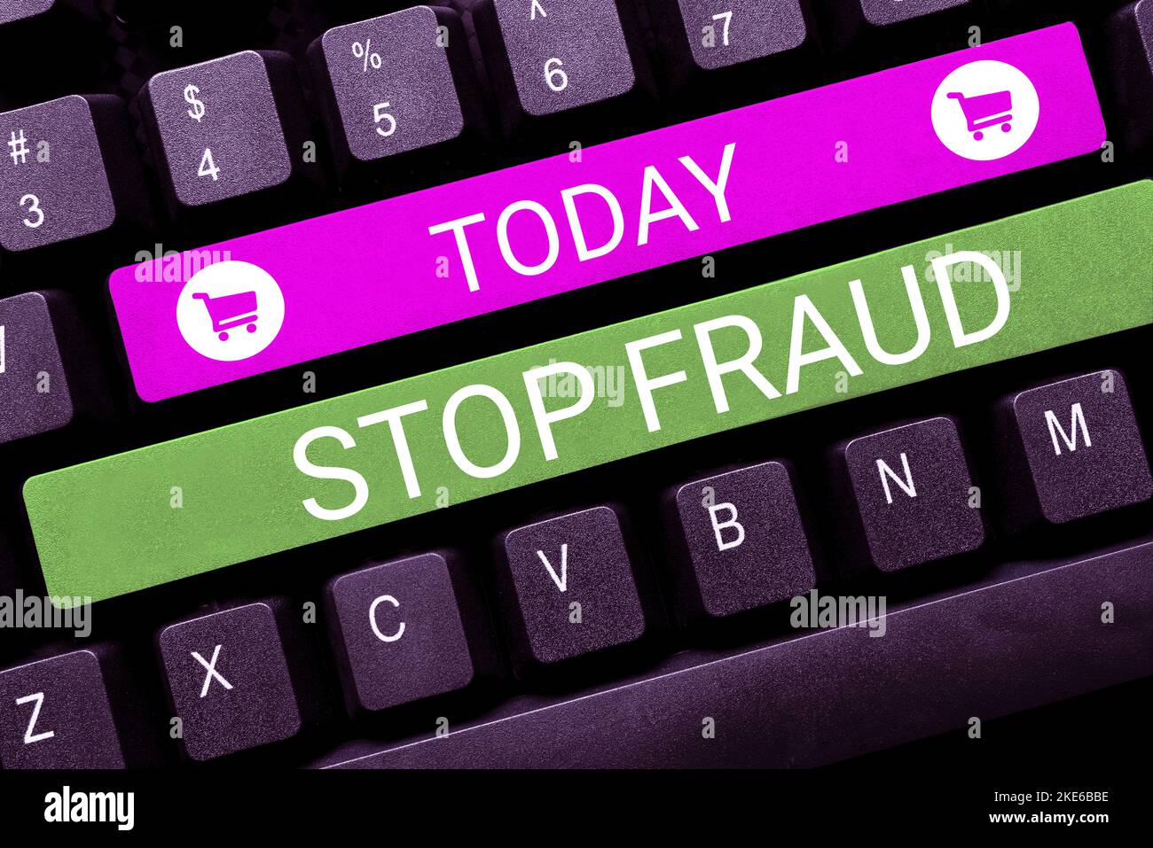 Hand writing sign Stop Fraud. Business showcase campaign advices ...