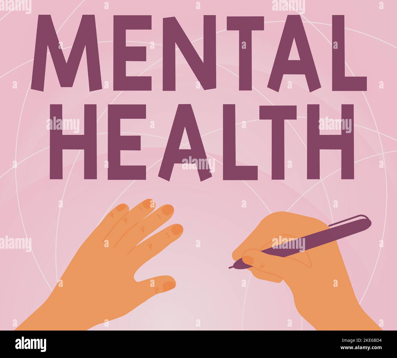 Text sign showing Mental Health. Word Written on state of the emotional ...