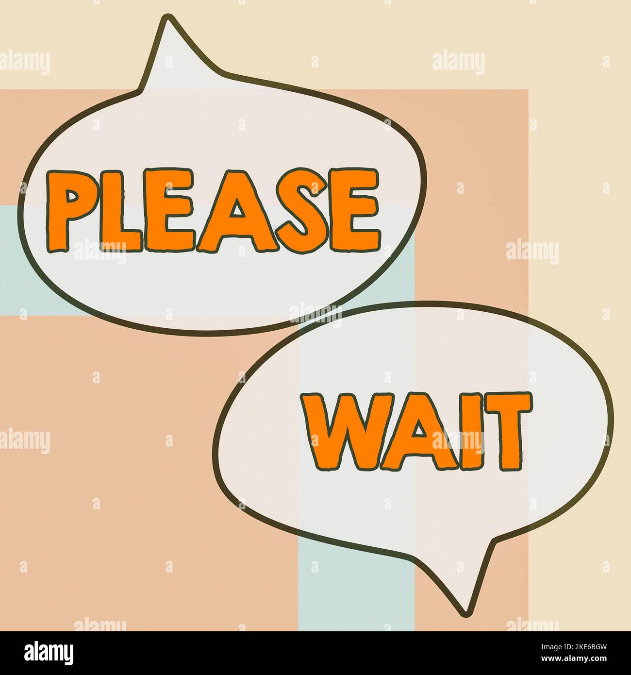 Text showing inspiration Please Wait. Business idea to pause any implemented action immediately ...