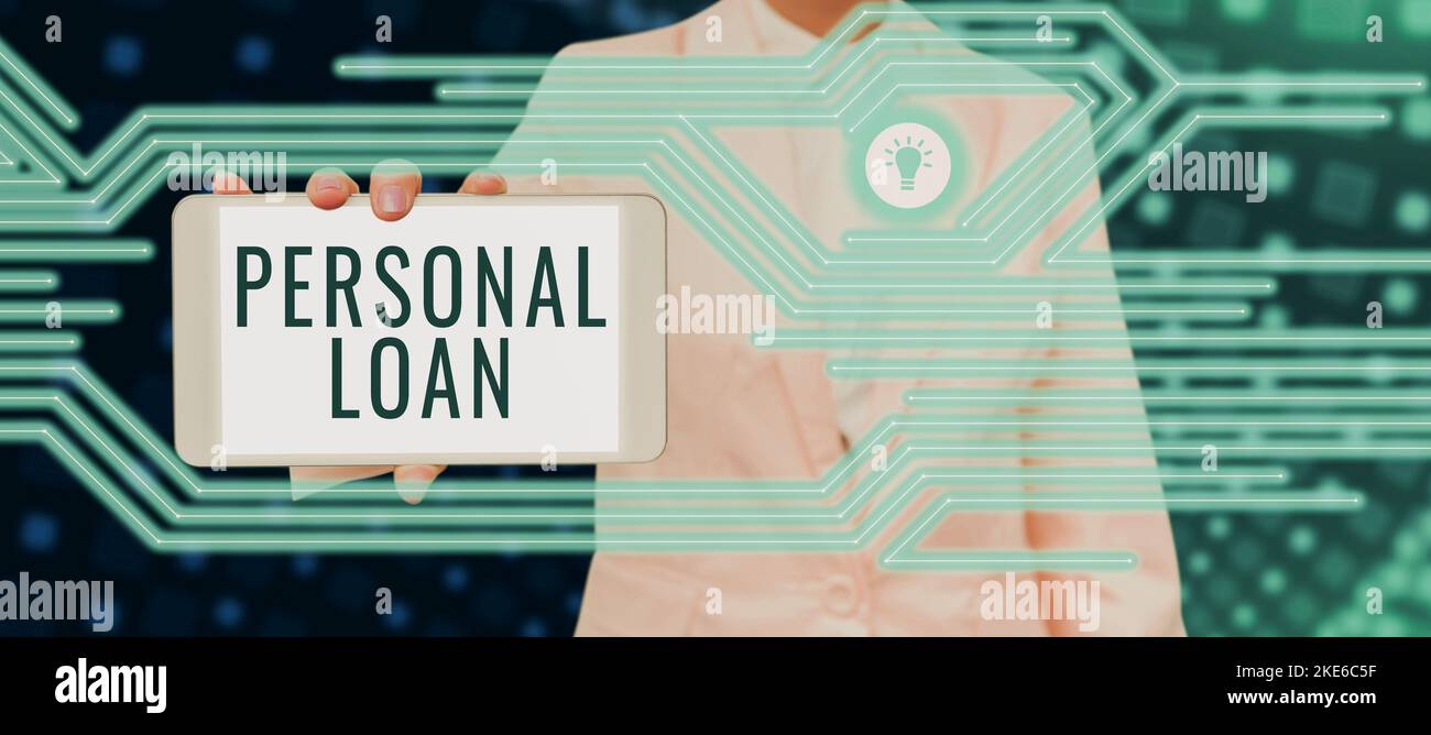 Inspiration showing sign Personal Loan. Word for borrowing a fixed ...
