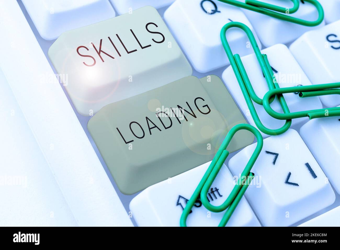 Hand writing sign Skills Loading. Business overview points out the degree of difficulty when ...