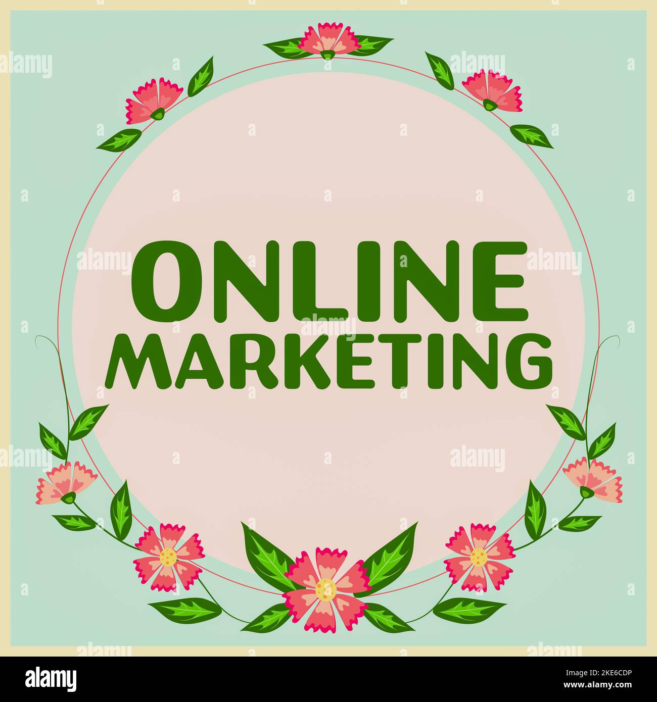 Conceptual caption Online Marketing. Business idea practice of ...