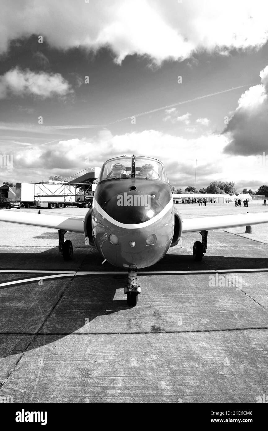 Strikemaster aircraft Black and White Stock Photos & Images - Alamy