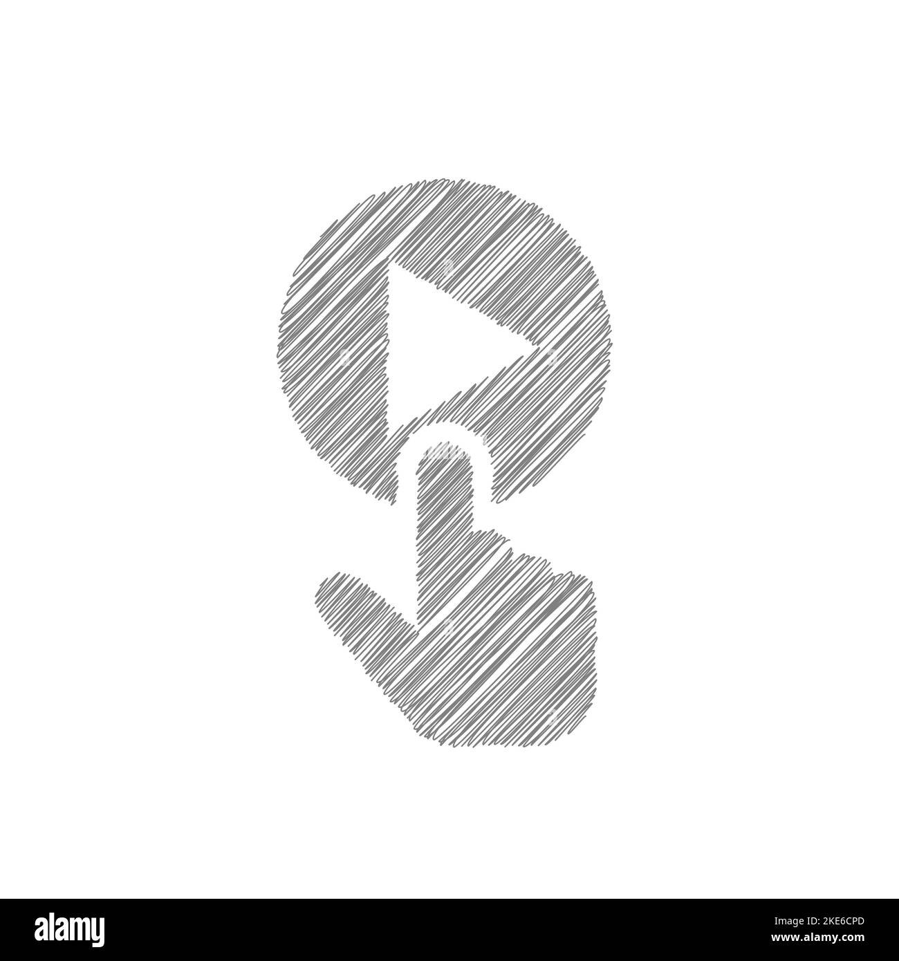 Finger selecting digital interface Stock Vector Images - Alamy