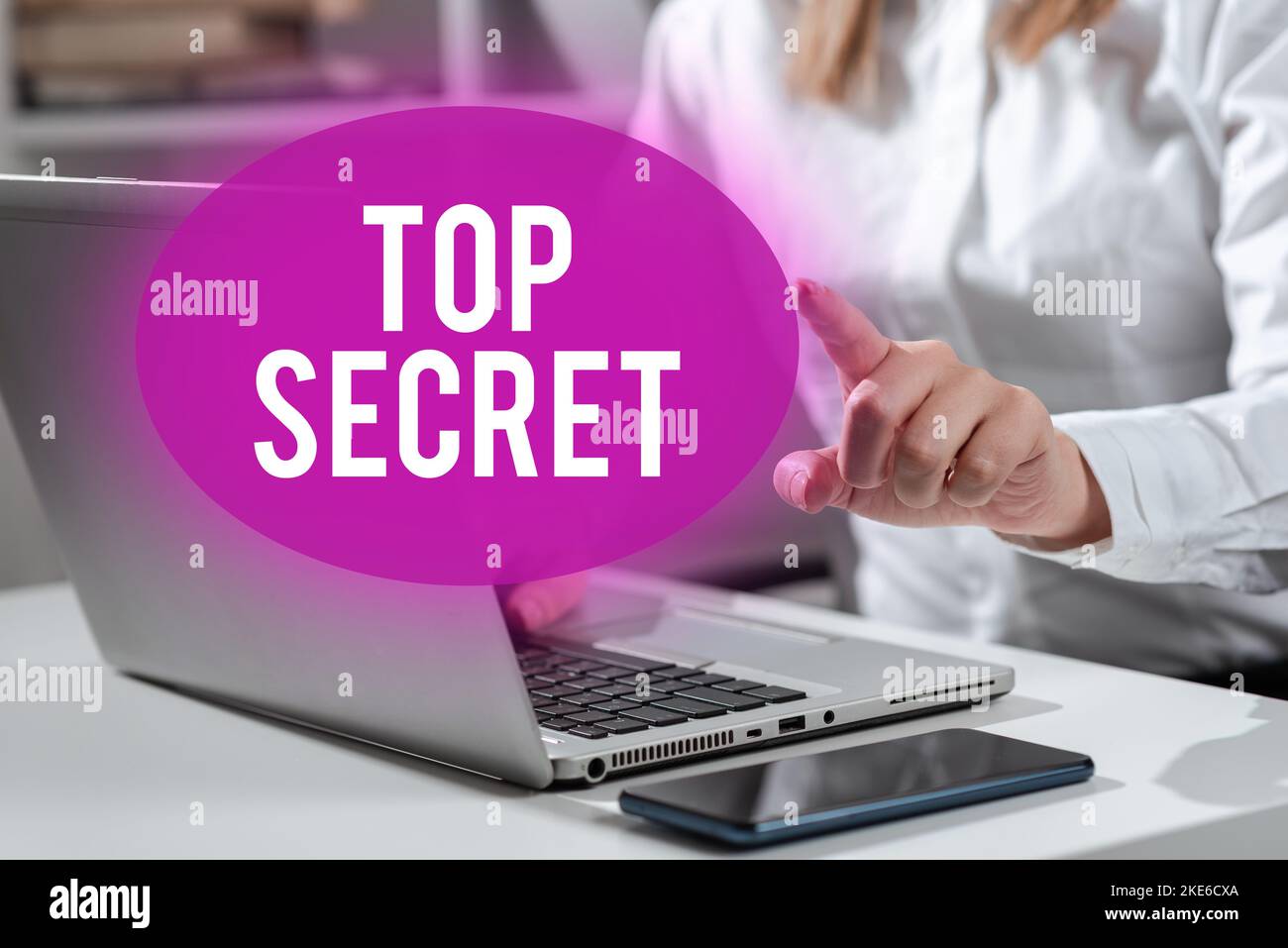 Inspiration showing sign Top Secret. Business showcase telling someone ...