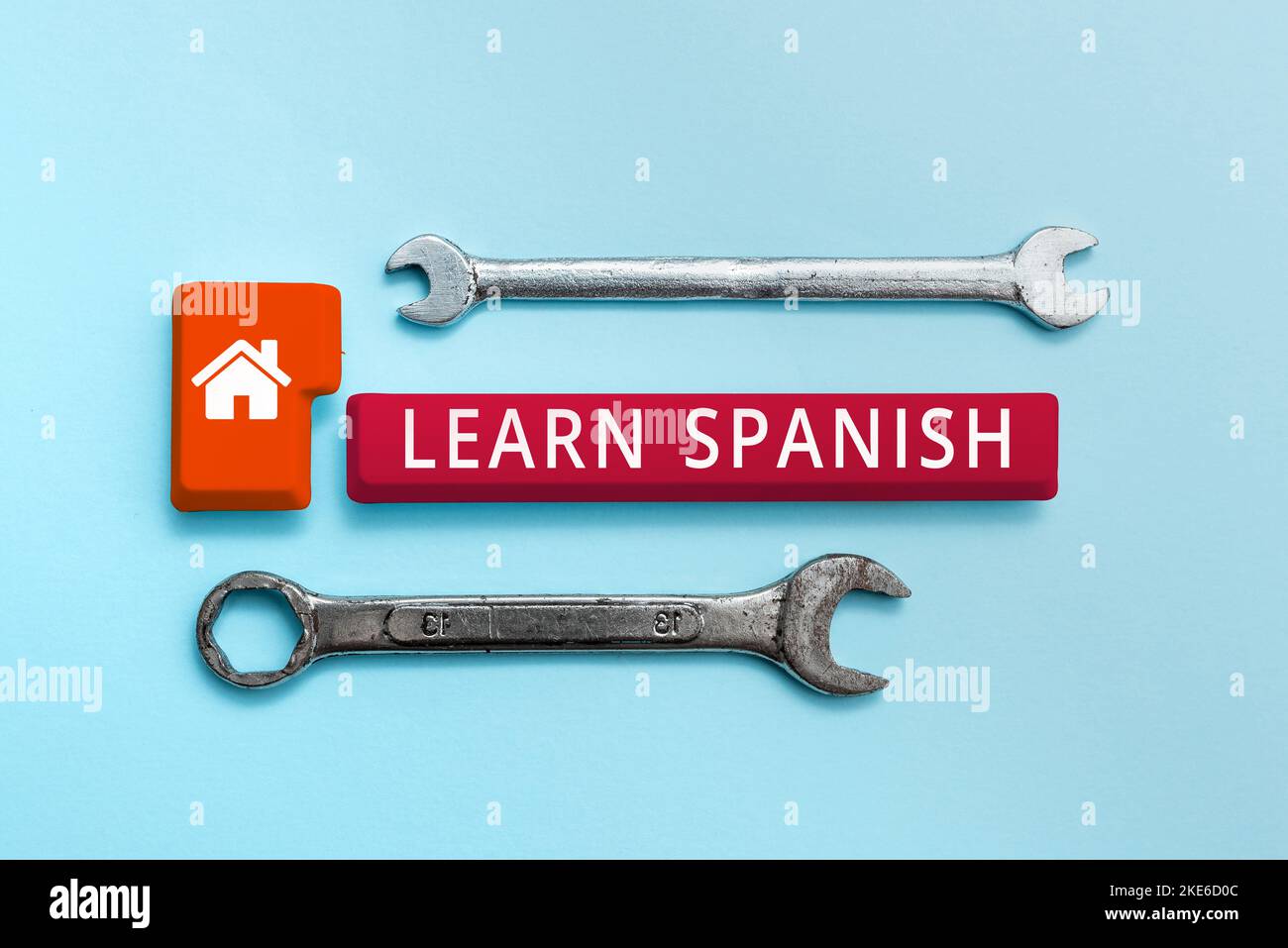 Writing displaying text Learn Spanish. Business showcase to train ...