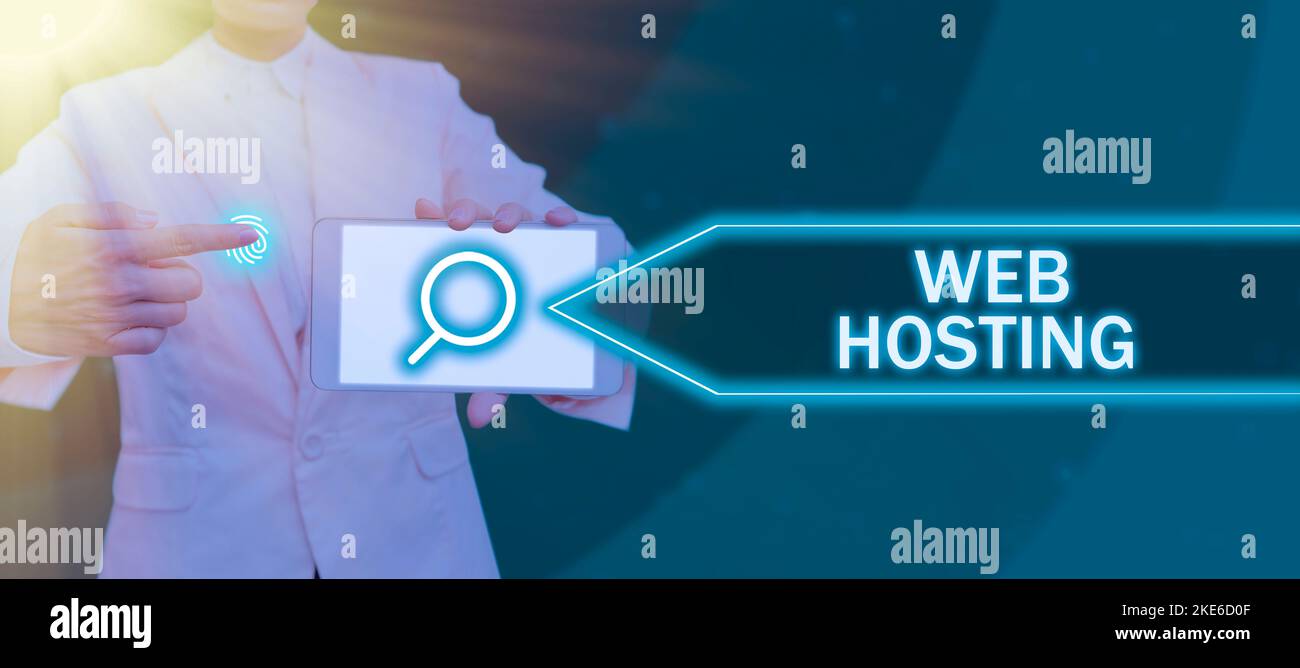 Conceptual display Web Hosting. Concept meaning business allowing ...