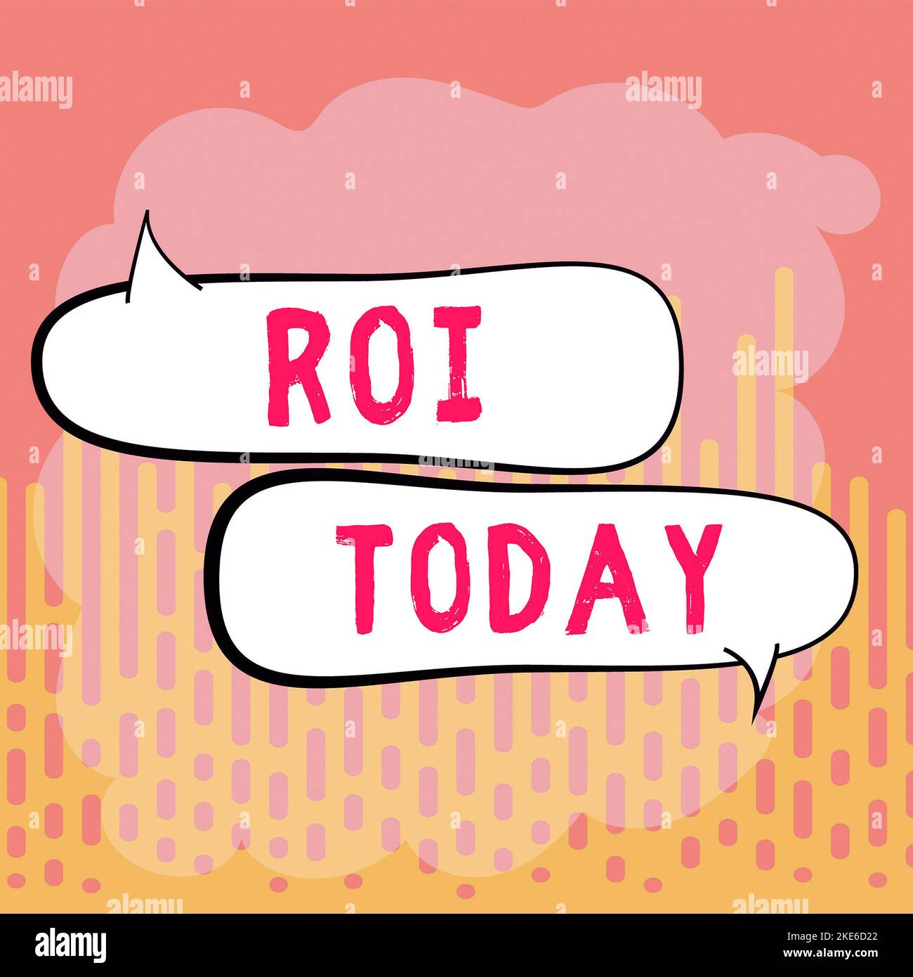 Text sign showing Roi. Conceptual photo performance measure used to ...