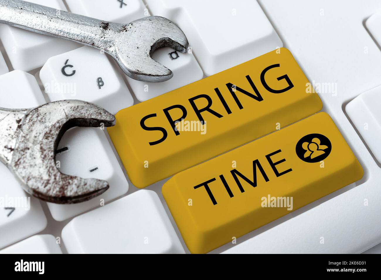 Text showing inspiration Spring Time. Conceptual photo temperate season ...