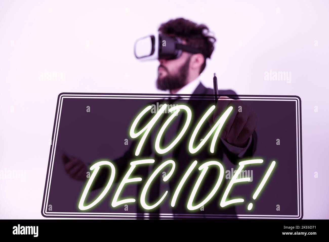 Conceptual caption You Decide. Word Written on giving a chance to ...