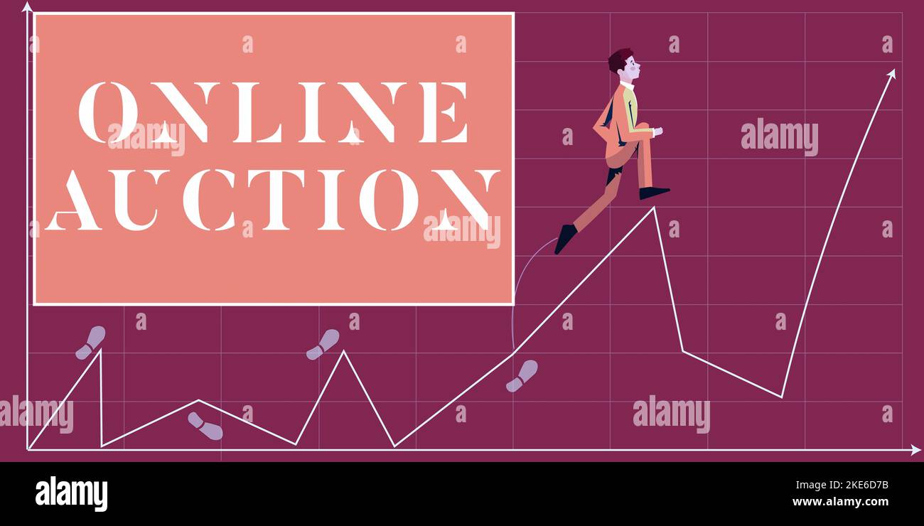 Conceptual caption Online Auction. Business approach digitized sale ... Conceptual caption Online Auction. Business approach digitized sale ...
