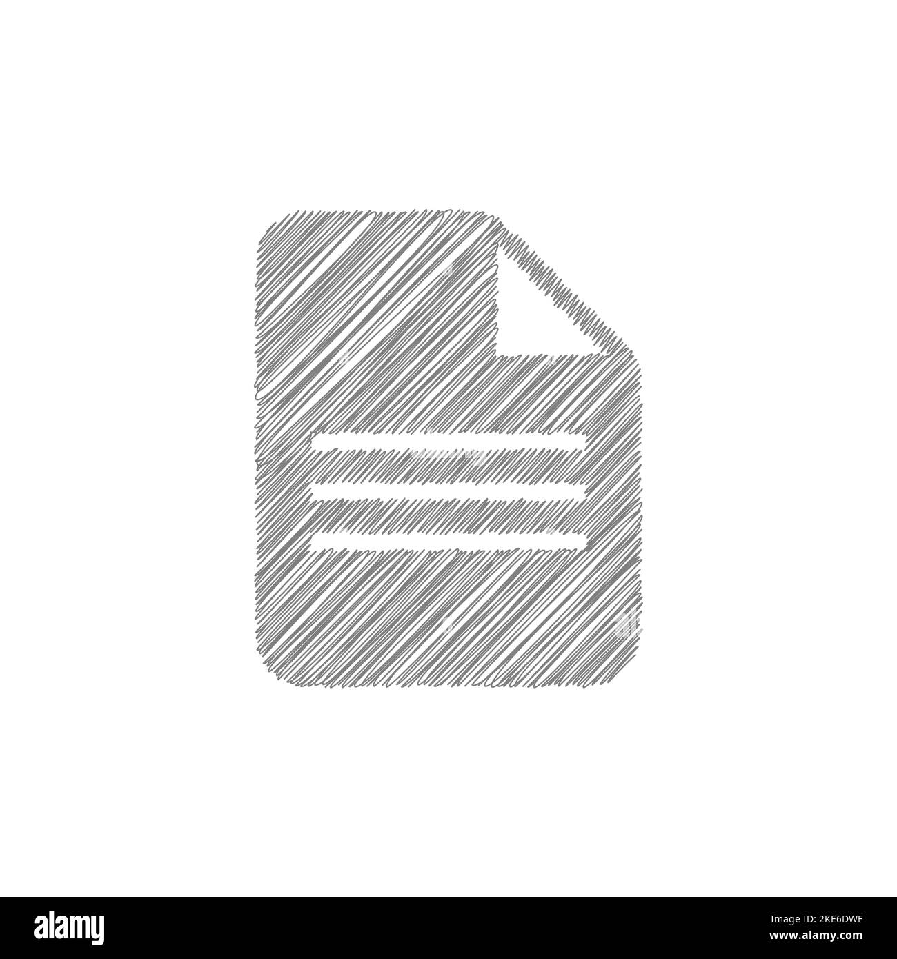 Document grey sketch vector icon. Flat design Stock Vector Image & Art ...