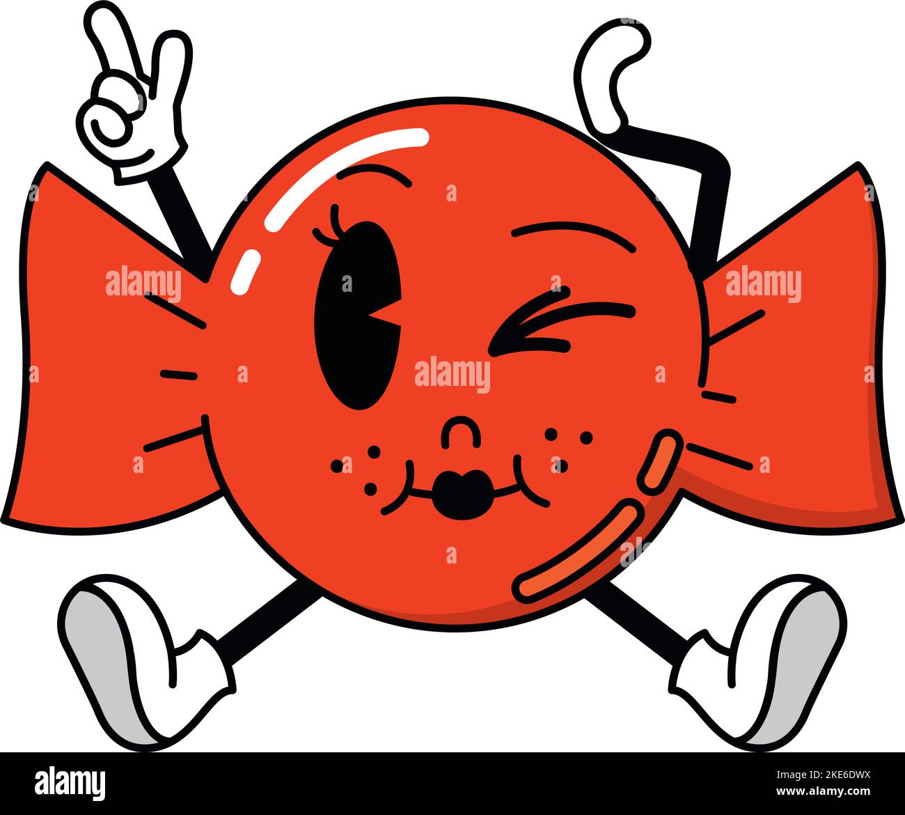 Retro groovy candy character Stock Vector Images - Alamy