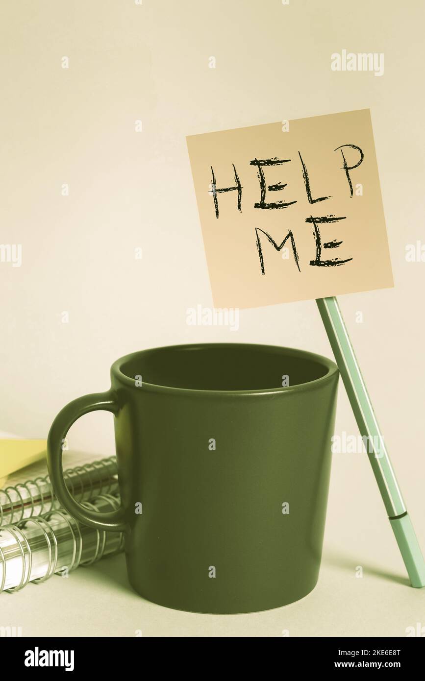 Inspiration showing sign Help Me. Business approach Asking someone to ...