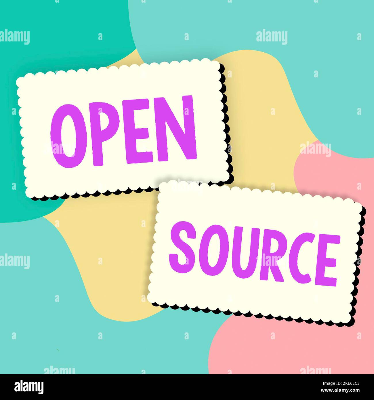 Text sign showing Open Source. Concept meaning contains the source code ... Text sign showing Open Source. Concept meaning contains the source code ...