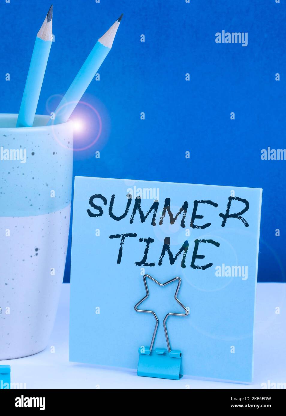 Sign displaying Summer Time. Concept meaning the hottest season of the ...