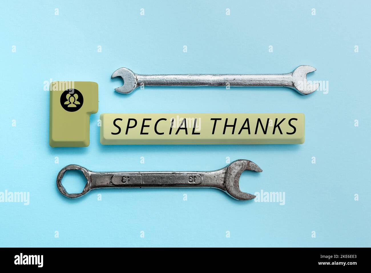 Text showing inspiration Special Thanks. Word for appreciating ...