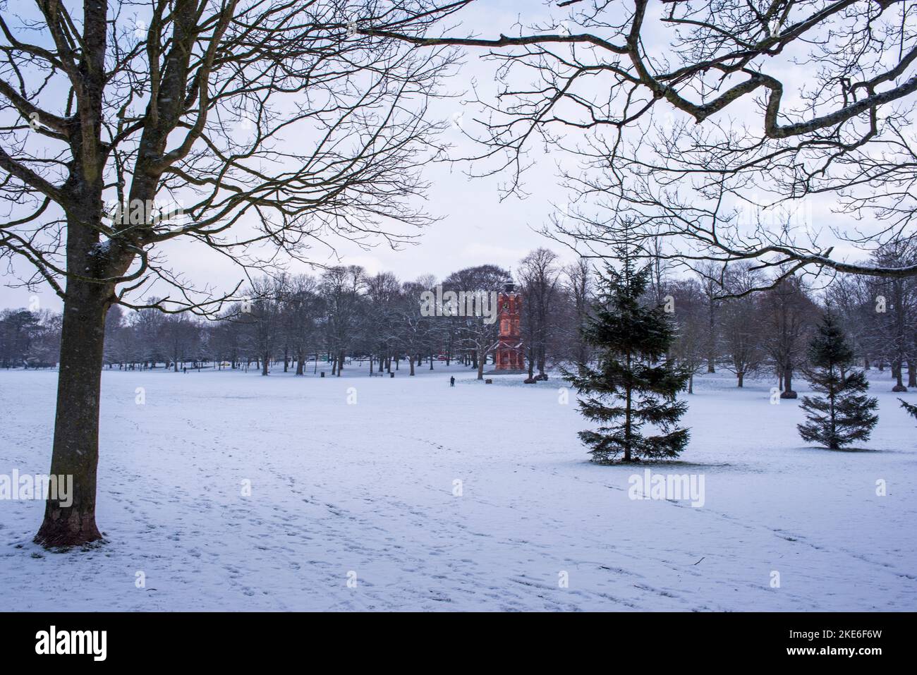 Preston Park in the Snow, Brighton Stock Photo - Alamy