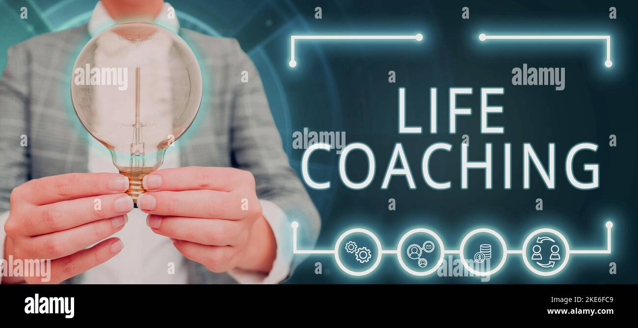 Sign displaying Life Coaching. Business idea Encouragement and ... Sign displaying Life Coaching. Business idea Encouragement and ...