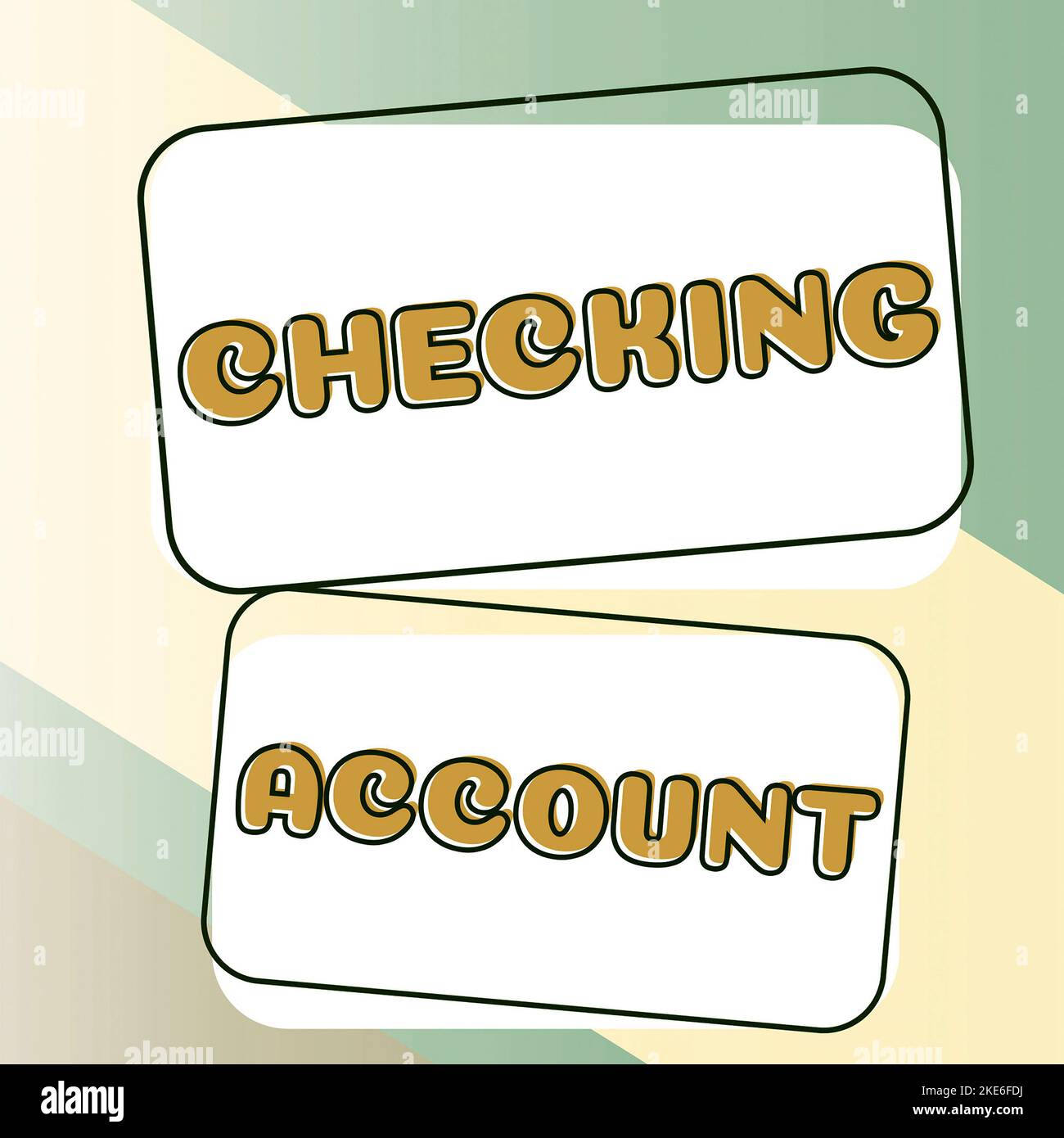 Conceptual display Checking Account. Concept meaning transactional bank ...