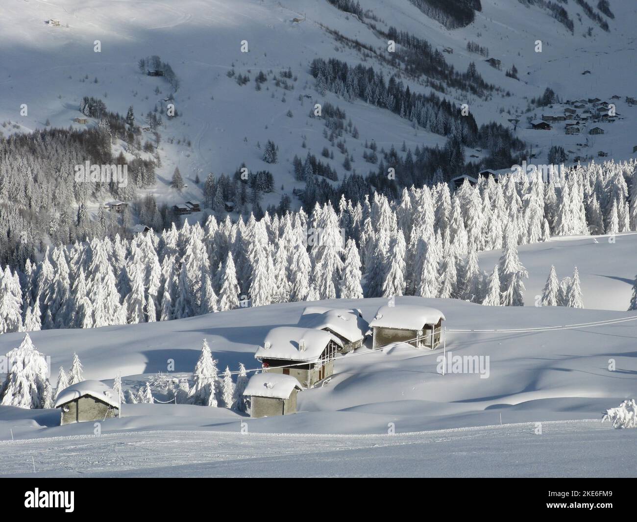 enchanted landscape after heavy snowfall Stock Photo - Alamy