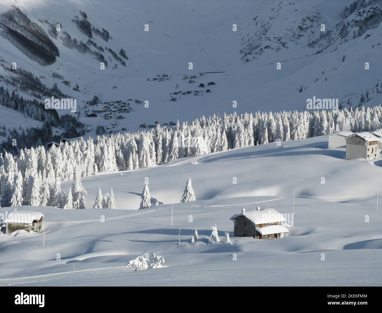 enchanted landscape after heavy snowfall Stock Photo - Alamy