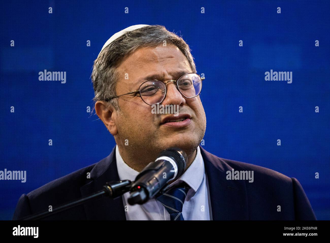 Jerusalem, Israel. 10th Nov, 2022. Itamar Ben Gvir, leader of the Israeli far-right Otzma ...