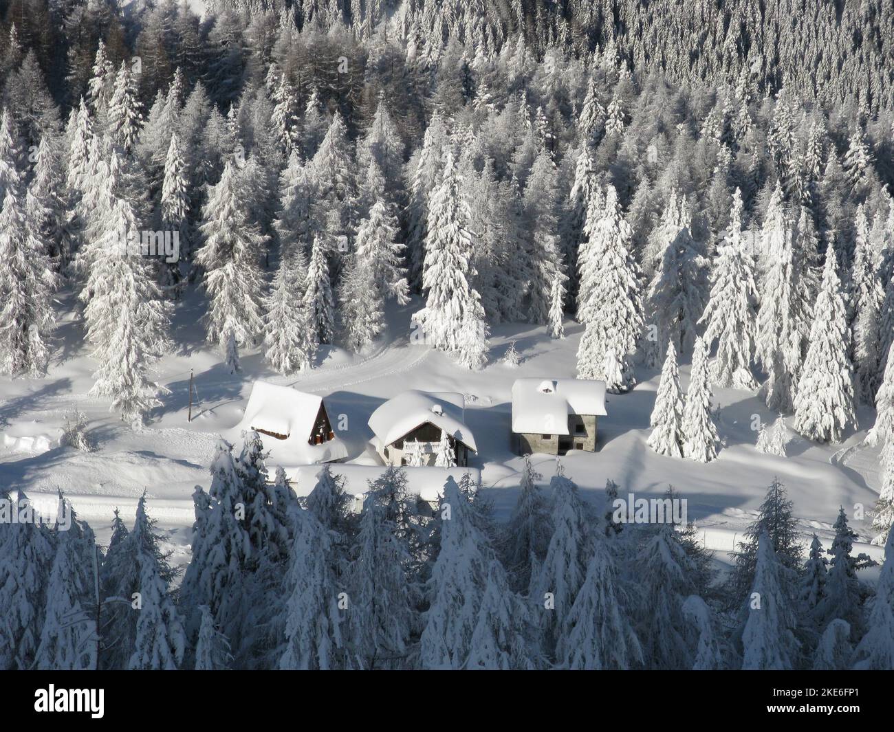 enchanted landscape after heavy snowfall Stock Photo - Alamy