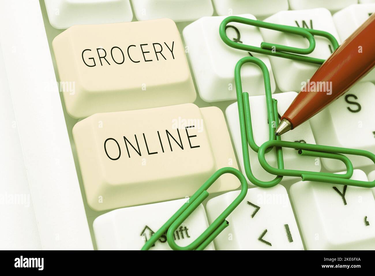 Inspiration showing sign Grocery Online. Conceptual photo digital ...
