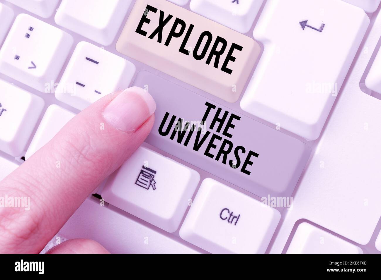 Conceptual caption Explore The Universe. Concept meaning Space and ...