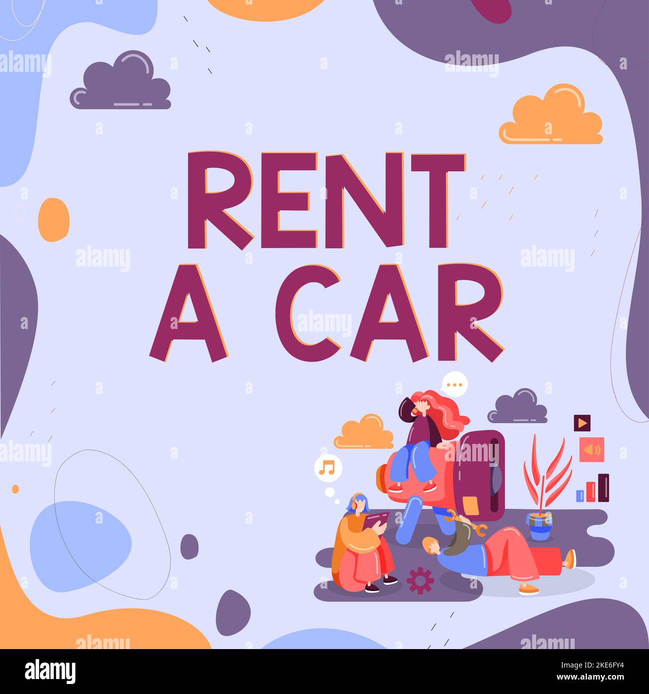 Hand writing sign Rent A Car. Business idea paying for temporary ...