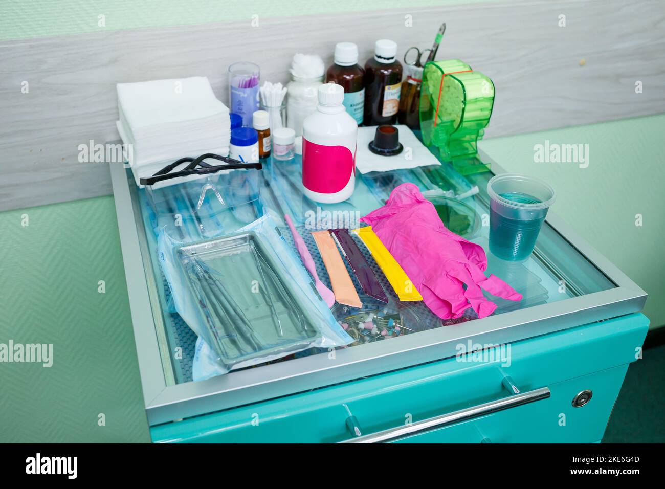 Dental clinic instruments for the treatment of the oral cavity. Dental ...
