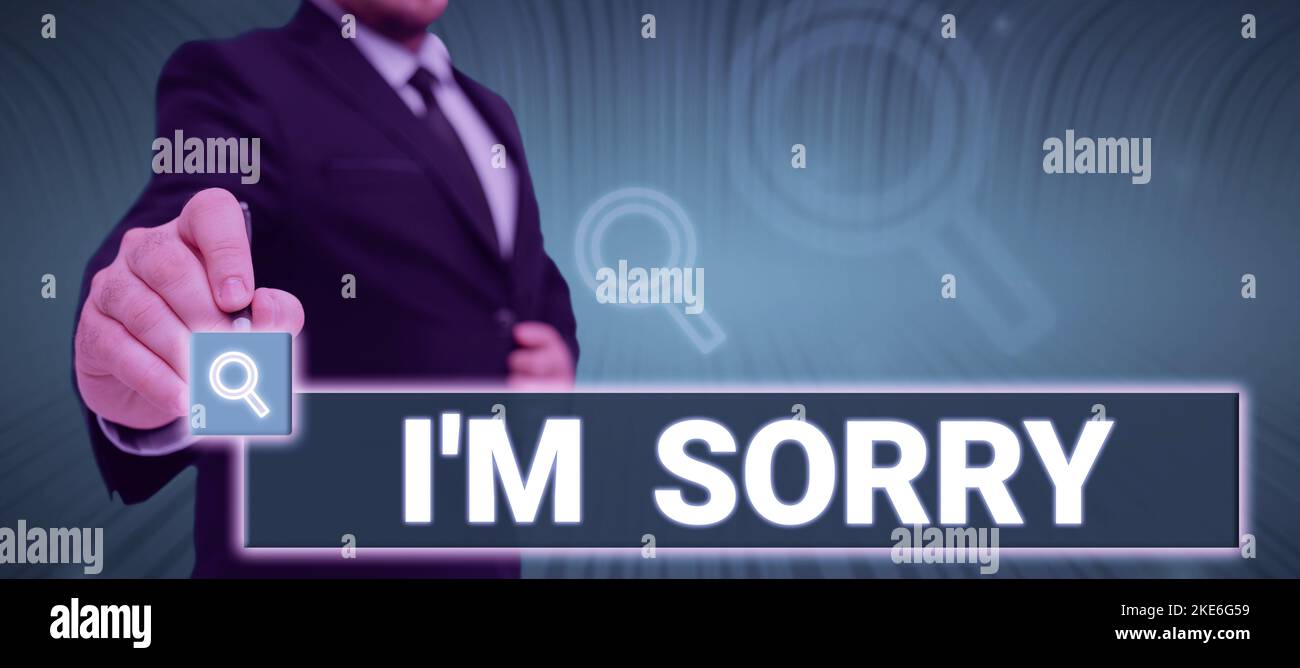 Conceptual caption I Am Sorry. Word for Toask for forgiveness to ...