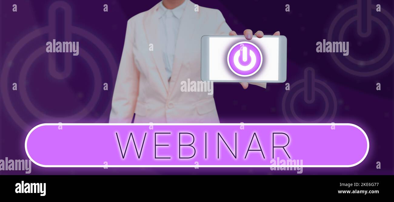 Writing Displaying Text Webinar Word For Engaging Online Event Where A Speaker Deliver A