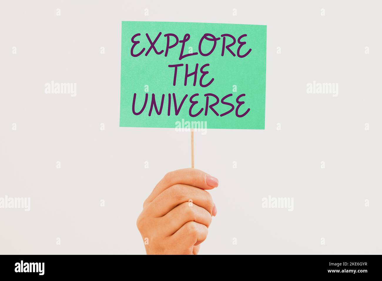 Conceptual caption Explore The Universe. Business overview Space and ...