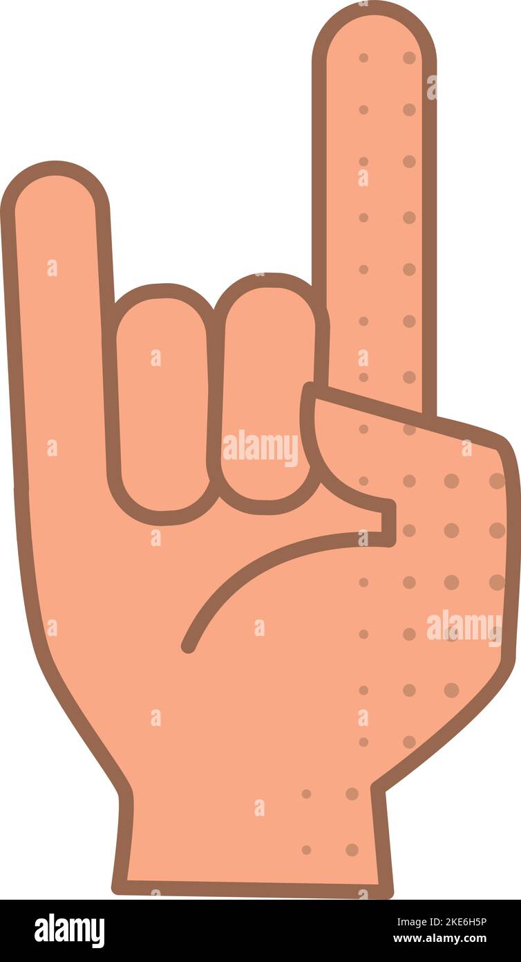 Isolated colored hand gesture icon Flat design Vector Stock Vector ...