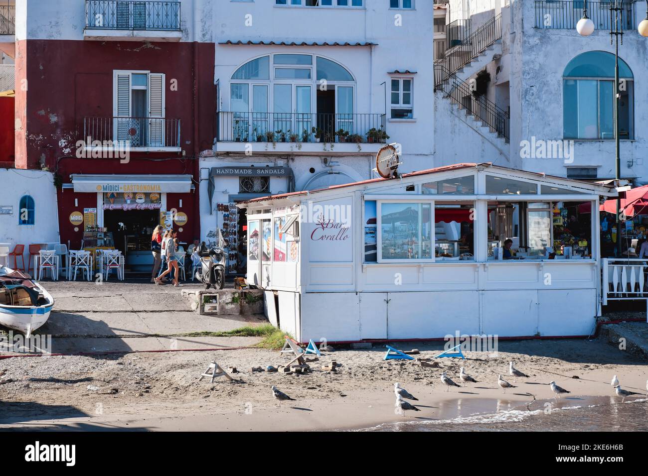 Capri, cluster of colorful houses, Italy Stock Photo - Alamy