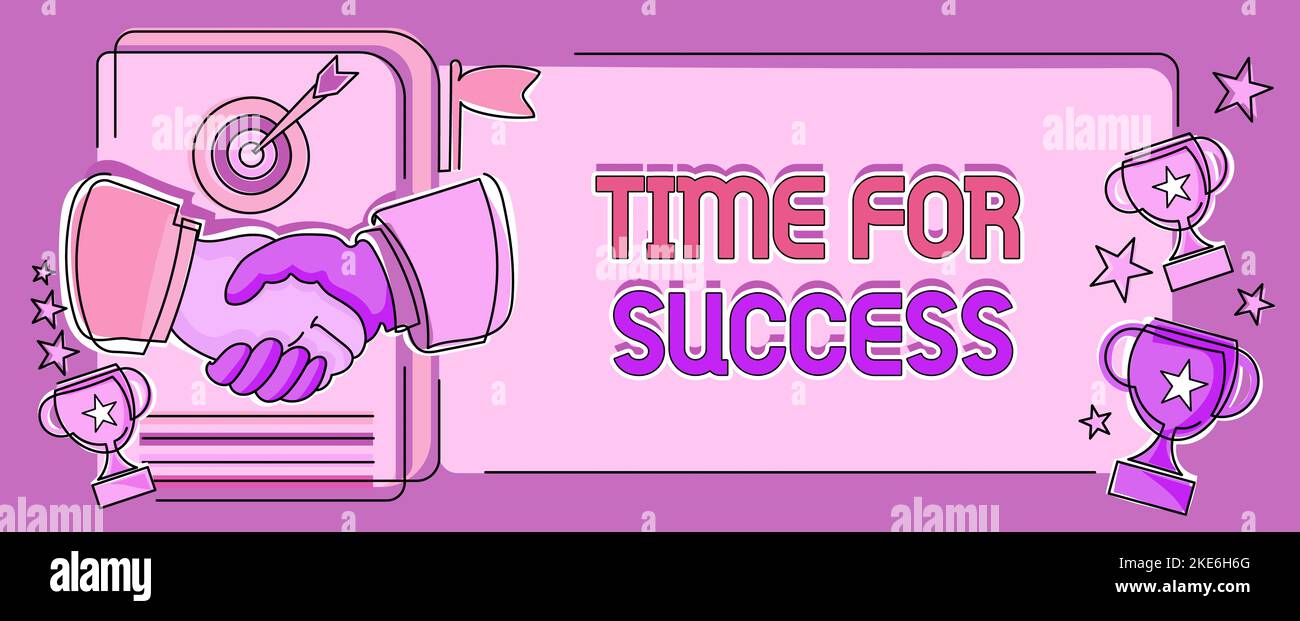 Text showing inspiration Time For Success. Conceptual photo business ...