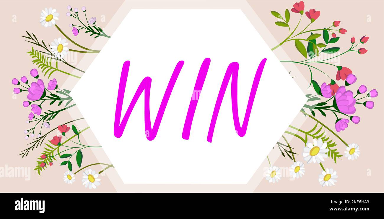 Text showing inspiration Win. Internet Concept achieving victory in a ...