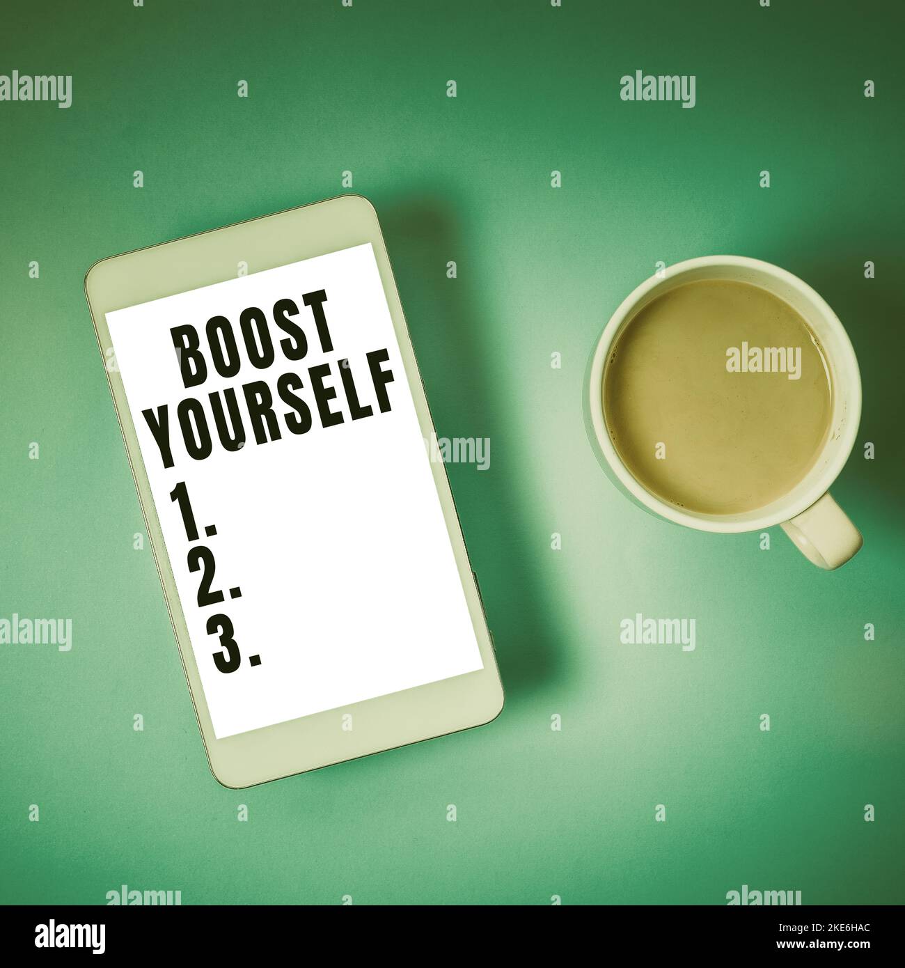 Conceptual caption Boost Yourself. Conceptual photo delivering a lift ...