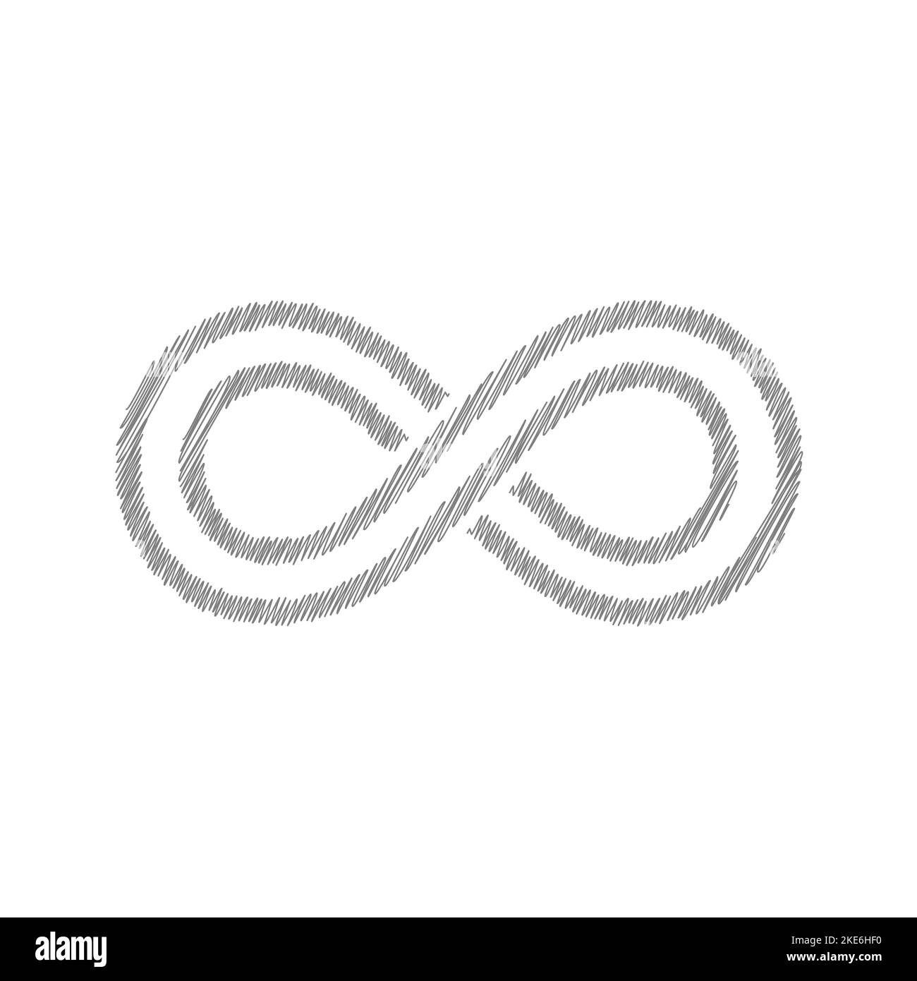 Infinity symbol sketch Black and White Stock Photos & Images - Alamy