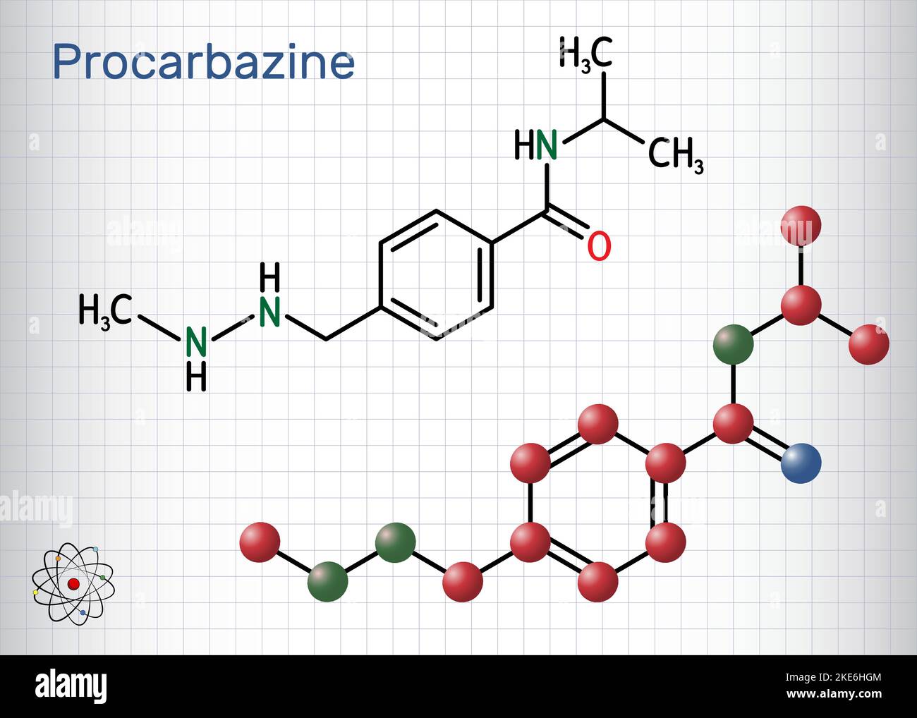 Procarbazine chemotherapy medication molecule. It is used in therapy of ...