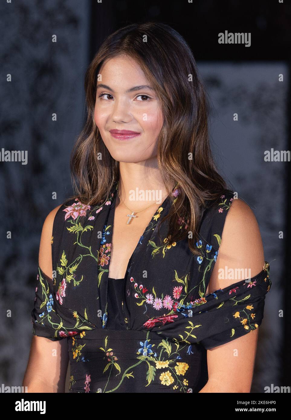 Dior's British ambassador Emma Raducanu attends the Dior Christmas ...