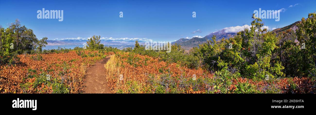 Deseret Peak views hiking by Oquirrh Mountain Range Rocky Mountains ...