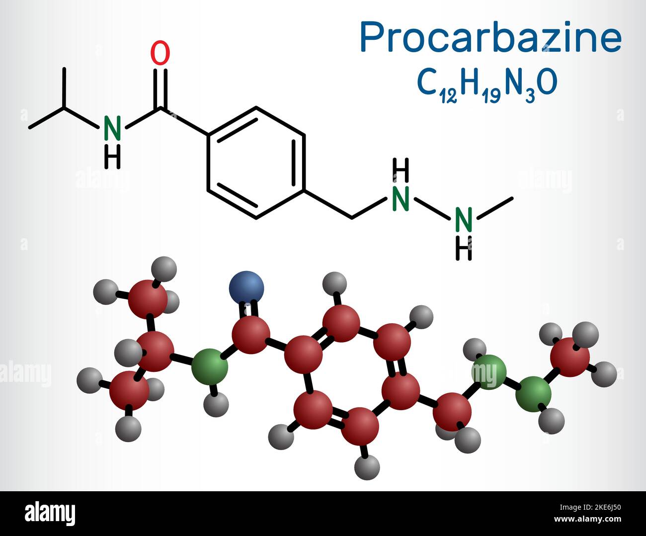 Procarbazine chemotherapy medication molecule. It is used in therapy of ...